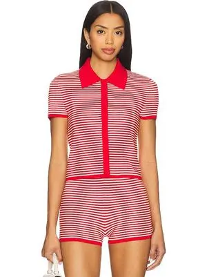 LOVERS AND FRIENDS Parker Knit Top - Red