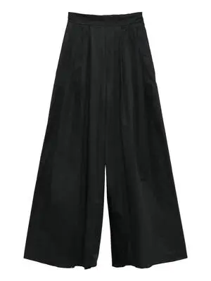 MOUTAKI Cotton Trousers - Black