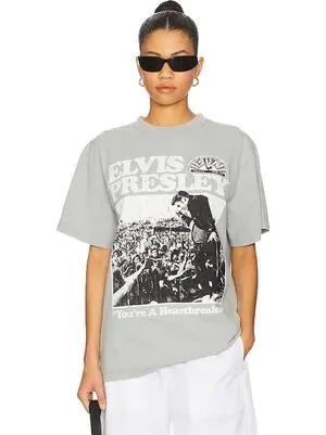 PHILCOS Sun Records X Elvis Heartbreaker Boxy Tee - Grey Pigment