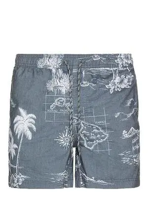 Rails La Brea Swim Shorts - Paradise Washed Black