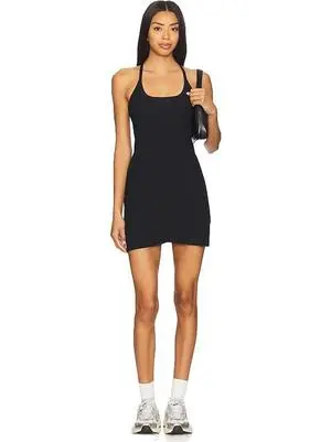 Beyond Yoga The Line Ribbed Mini Dress - Black Onyx