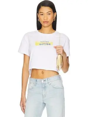 POLYCHROME GOODS Butter Stick Crop Top - White