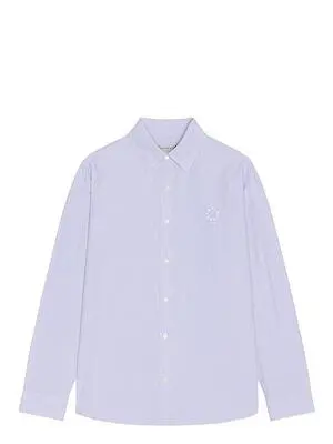 ALLSAINTS Fletcher Long Sleeve Shirt In Baby Blue - Light Blue