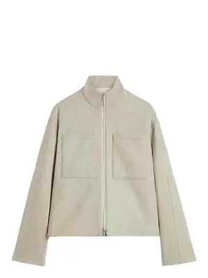 JIL SANDER Wool Felted Jacket - Neutrals