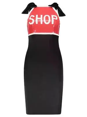 Moschino Sequined Midi Dress - Black