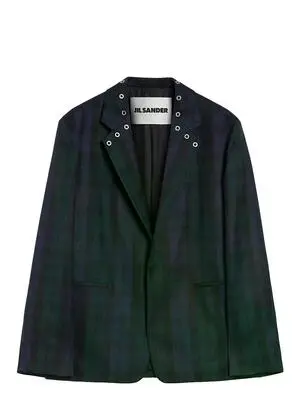 JIL SANDER Wool Blazer - Green