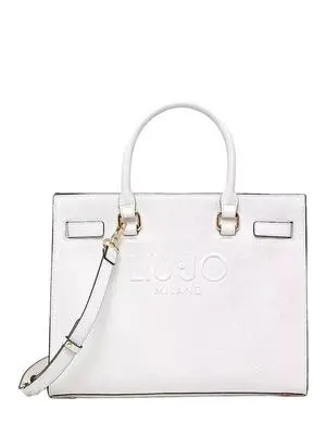 Liu Jo Embossed Logo Tote - White