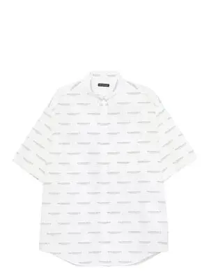 Balenciaga Logo-print Shirt - White
