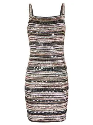 Jenny Packham Sequin-Embellished Dress Black