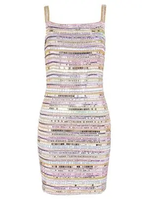 Jenny Packham Nancy Mini Dress - Silver