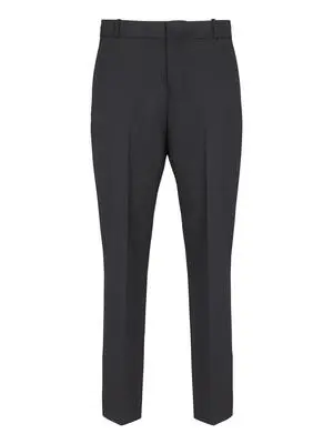 Balmain Wool Tailored Trousers - Black