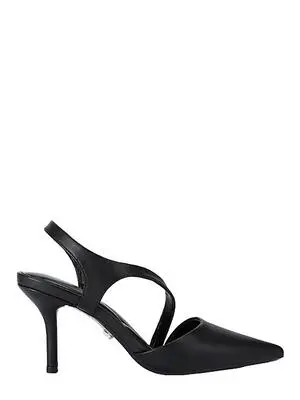 Carvela Symmetry Faux-leather Heeled Courts - Black