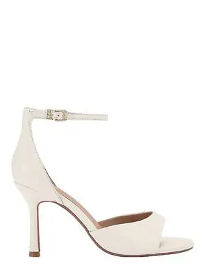 Kurt Geiger Serena Woven Heeled Sandals - Bone