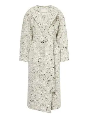 Camilla And Marc Cupola Belted Knitted Coat - Salt And Pepper