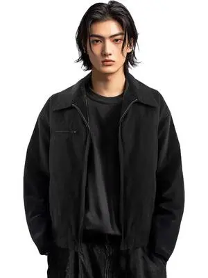 BLVCK Essential Zip-up Jacket - Black