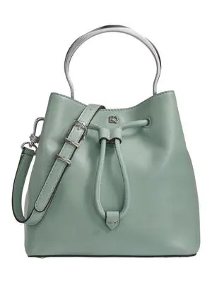 Donna Karan New York Lawrence Leather Bucket Bag With Metal Handle - Pale Jade