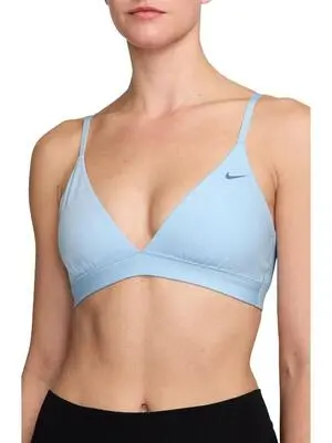 Nike Form Light-support Non-padded Triangle Sports Bra - Celestine Blue