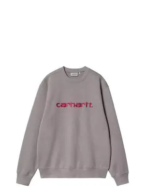 Carhartt Work In Progress Logo-embroidered Sweatshirt - Grey