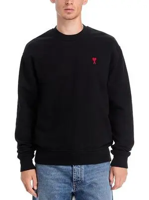 AMI Paris Regular Fit De Coeur Sweatshirt Black
