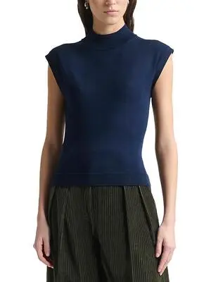 ALTUZARRA Gabe Wool Silk Mock Neck Sweater