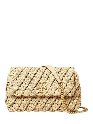 Tory Burch Kira Crochet Small Convertible Crossbody Natural