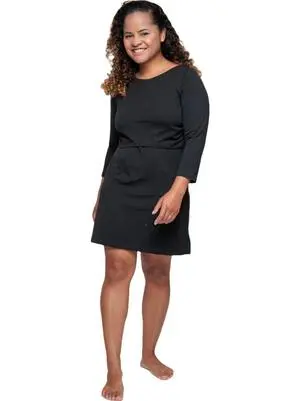 THE BSHIRT Nursing Tunic Dress - Charcoal