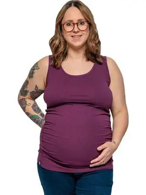 THE BSHIRT Maternity Vest - Plum