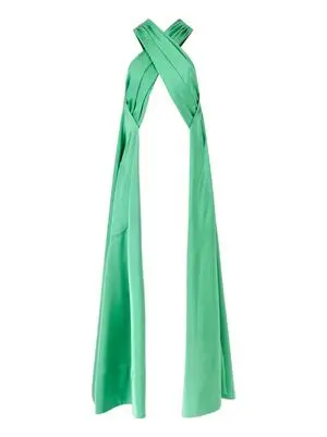 Rosie Assoulin Satin Top - Green