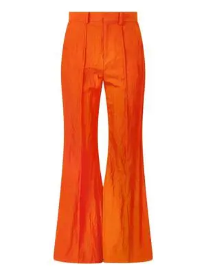 Rosie Assoulin Silk Trousers - Orange