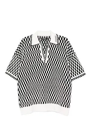 AMIRI Checkered Polo Jumper
