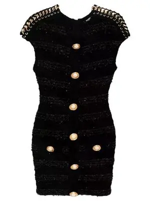 Balmain Tweed Dress - Black