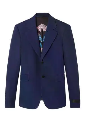 Versace Wool Blazer - Blue