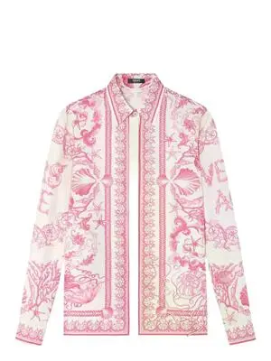 Versace Underwater Barocco Print Shirt - Pink