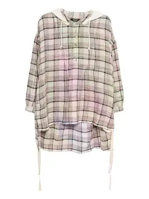 UNDERCOVERISM Checked Hoodie - Neutrals
