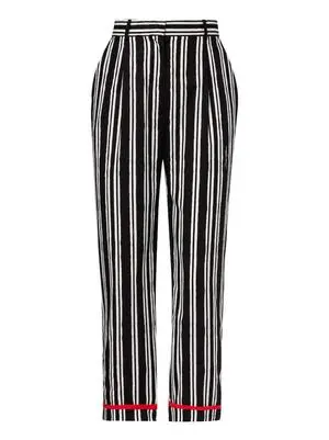 DOLCE & GABBANA Striped Cotton Straight Pants
