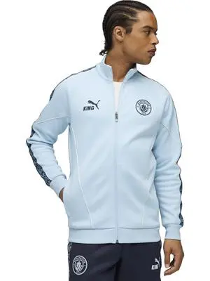 PUMA Manchester City KING Anthem Soccer Jacket Silver Sky-deep Navy