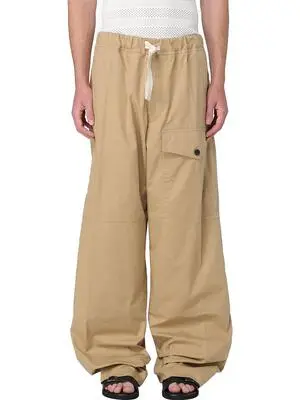 Dries Van Noten Wide Leg Pants - Beige