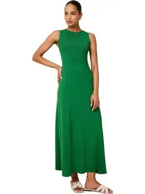 Solid & Striped Lucerne Midi Dress Green