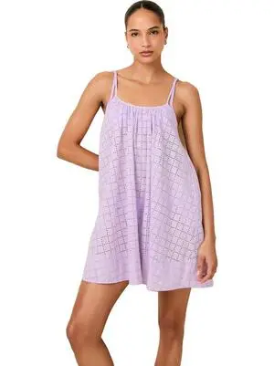 Solid & Striped Lindsay Mini Dress - Purple