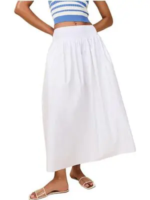 Solid & Striped Noreen Maxi Skirt - White