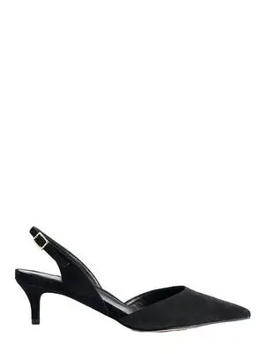 Marion Parke Classic Slingback 45 | Suede - Black
