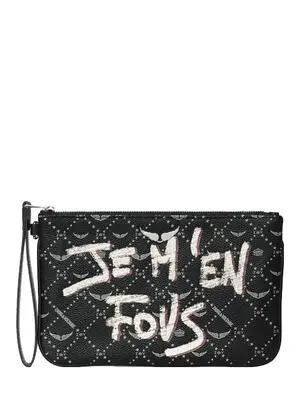 Zadig&Voltaire Z Monogram Tag Pouch - Black