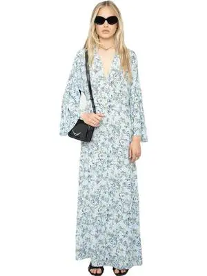Zadig&Voltaire Rasato Printed Maxi Dress - Multicolor / White