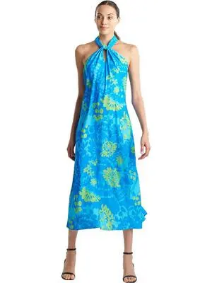 Natori Halterneck Dress - Blue