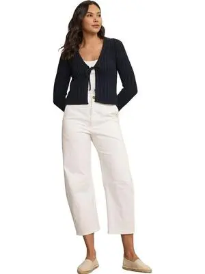 Velvet By Graham & Spencer Alexis Cropped Pant - White