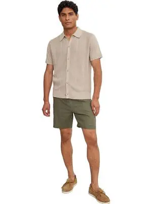 Velvet By Graham & Spencer Eamon Linen Short - Olive