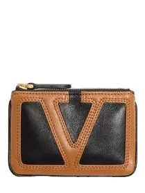 Valentino Garavani Viva Superstar Nappa Leather Key Ring - Black