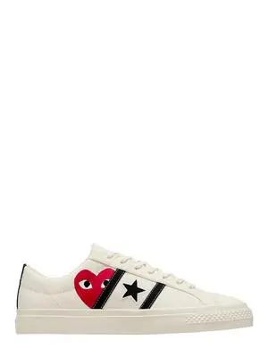 CONVERSE Comme Des Garçons Play X One Star Academy Pro - Cream