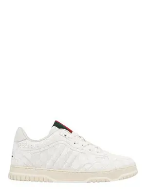 Gucci Re-web Gg Canvas Sneakers - White