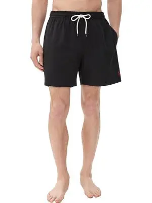 Ralph Lauren Traveler Solid Swim Trunks Polo Black